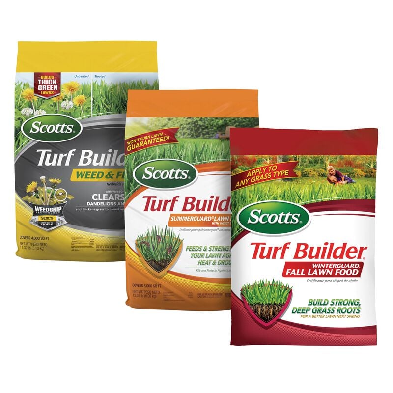 Scotts Turf Builder Weed And Feed5 Summerguard And Winterguard 3 Bag