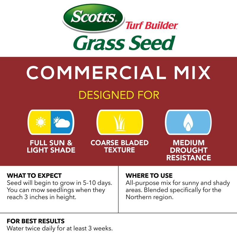Scotts Turf Builder Grass Seed Commercial Mix North Scotts