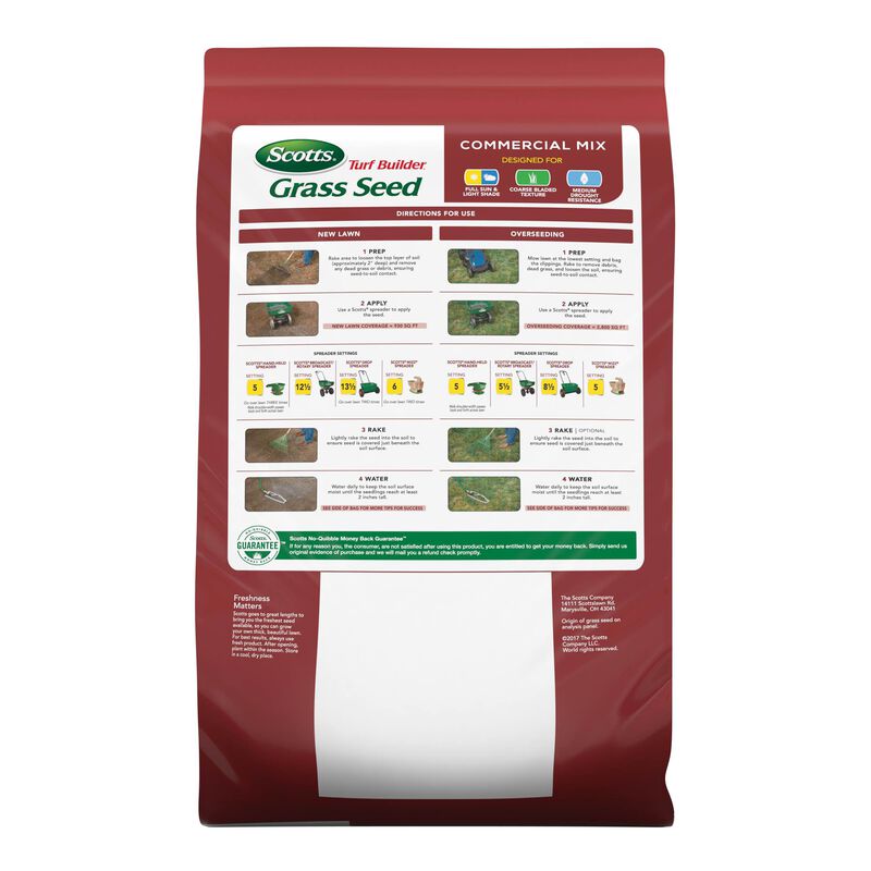 Scotts Turf Builder Grass Seed Commercial Mix North Scotts